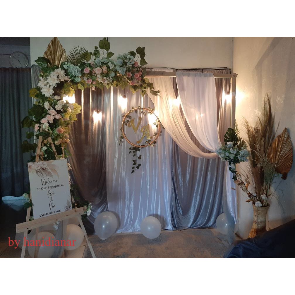 Jual READY SIAP KIRIM - backdrop lamaran lengkap surabaya - Dekorasi ...