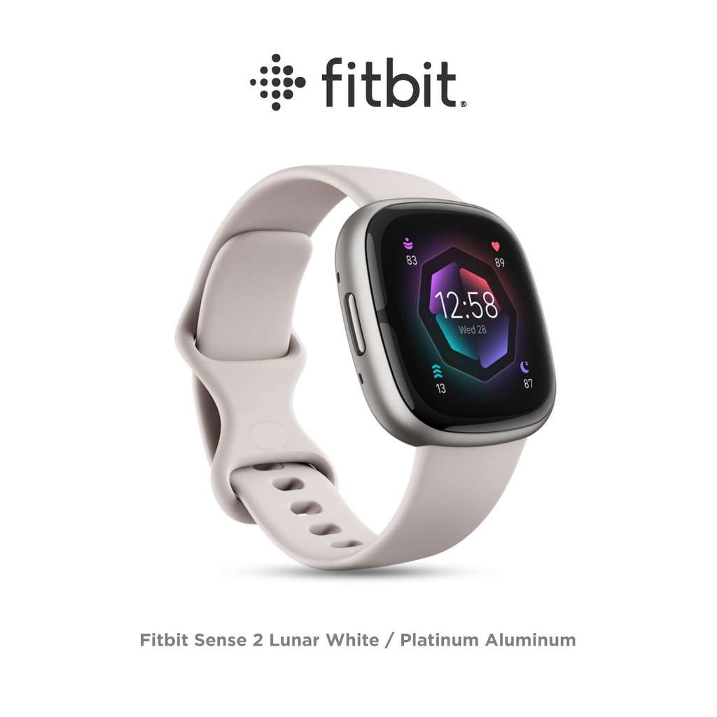 Jual FITBIT Sense 2 Advanced Smartwatch with EDA Sensor - Lunar White ...