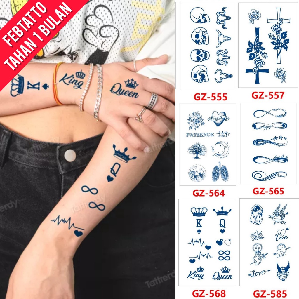 Jual FRUIT INK Tahan 1 Bulan Tato Temporer ukuran 18x11cm Stiker Tatto ...