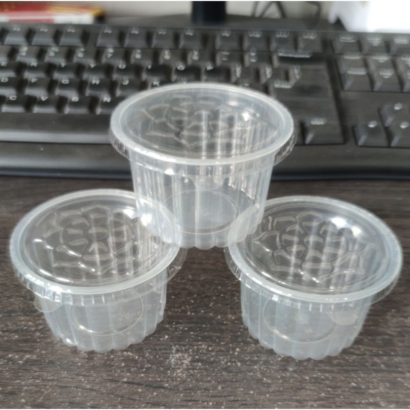 Jual Cup Jelly Pudding Bening 60ml Model Belimbing Isi 50 + Tutup ...