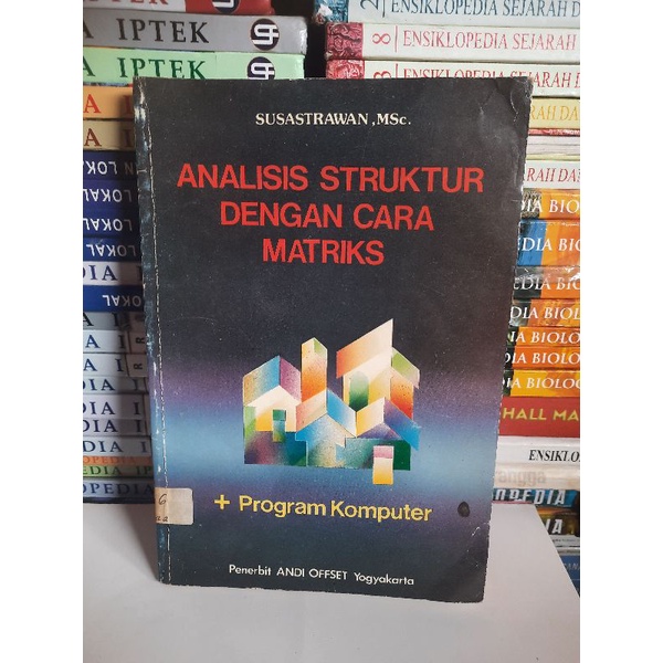 Jual buku analisis struktur dengan cara matriks + program komputer ...