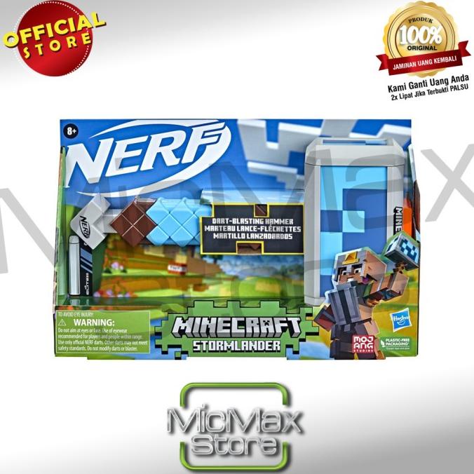 Jual Nerf Minecraft Stormlander Dart Blasting Hammer NRRF4735 | Shopee ...