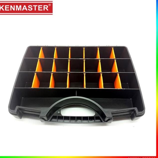 Jual Kenmaster Mini Box With Handle 23 Compartments Tool Box Koper Slot ...