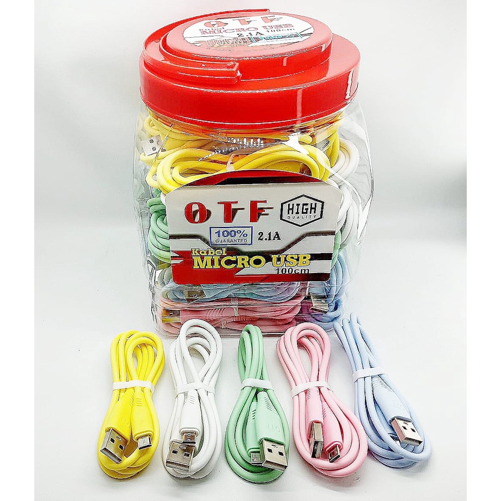 Jual Kabel Data OTF Macaron Original 100% 2.4A Fast Charging High ...
