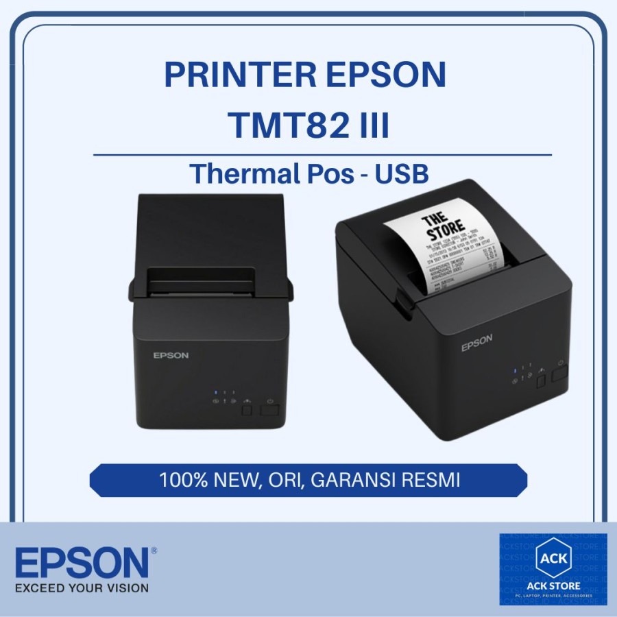 Jual Printer Epson TMT82 III Kasir Struk Thermal POS - USB Serial ...
