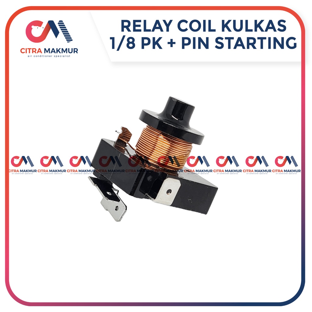 Jual Relay Coil 1/8 pk Kulkas 1 pintu Starting Kapasitor PTC Gulungan ...
