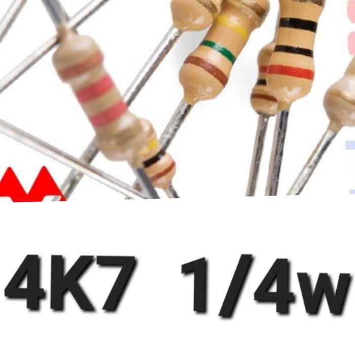 Jual 10k 1/4w resistor tahanan 10 kilo ohm 0.25 1/4 watt w glosir 500 ...