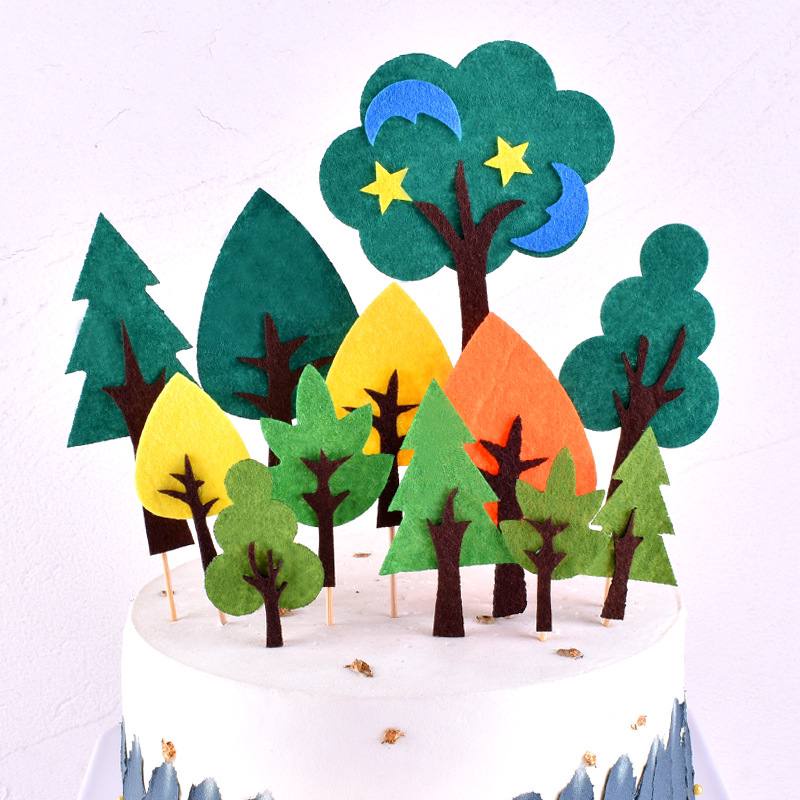 Jual Cake Topper Tema Hutan/ Cake Topper Pohon / Hiasan kue tema Alam ...