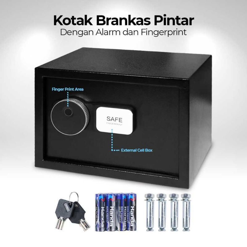 Jual Brankas Bahan Baja Anti Theft Safebox Tahan Api With Alarm ...