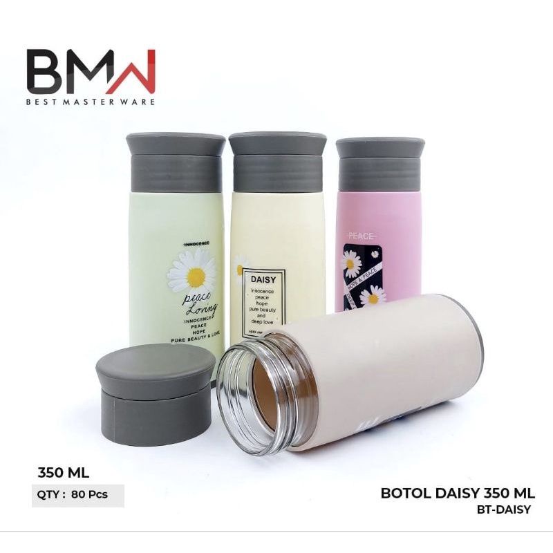 Jual Botol Kaca Daisy Ukuran 350ml Daisy Glass Bottle Size 350ml botol ...