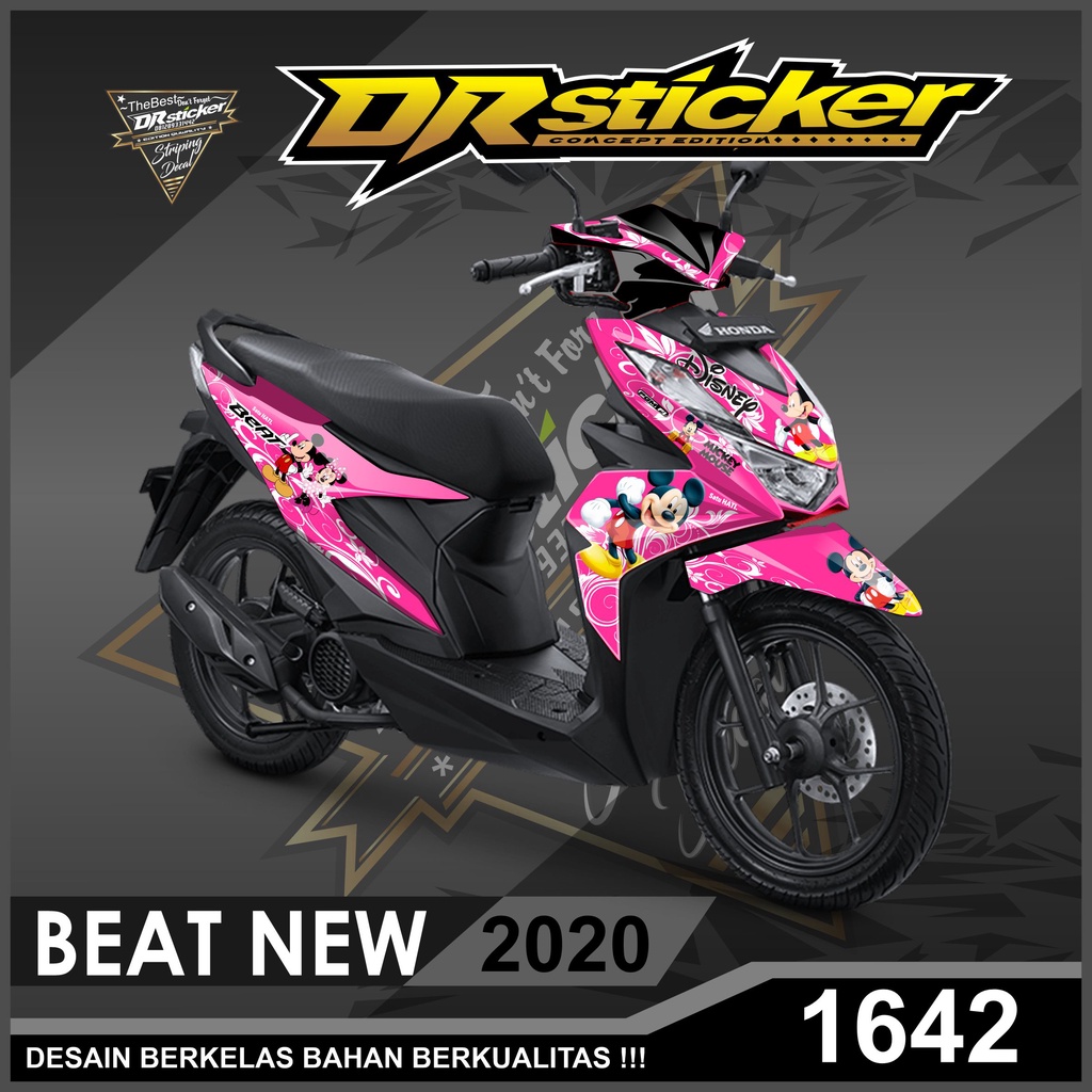 Jual Decal stiker motor honda beat new 2020-2022 design motif kartun ...