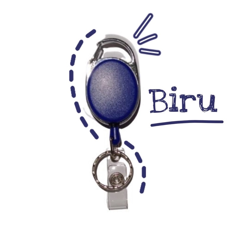 Jual YOYO ID CARD CARABINER/GANTUNGAN KUNCI/Retractable Keychain ...