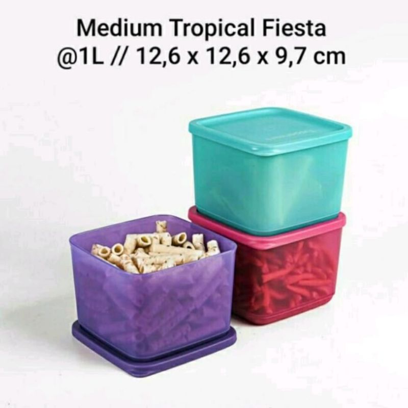 Jual Original 100% tupperware Medium tropical fiesta (1pcs) | Shopee ...
