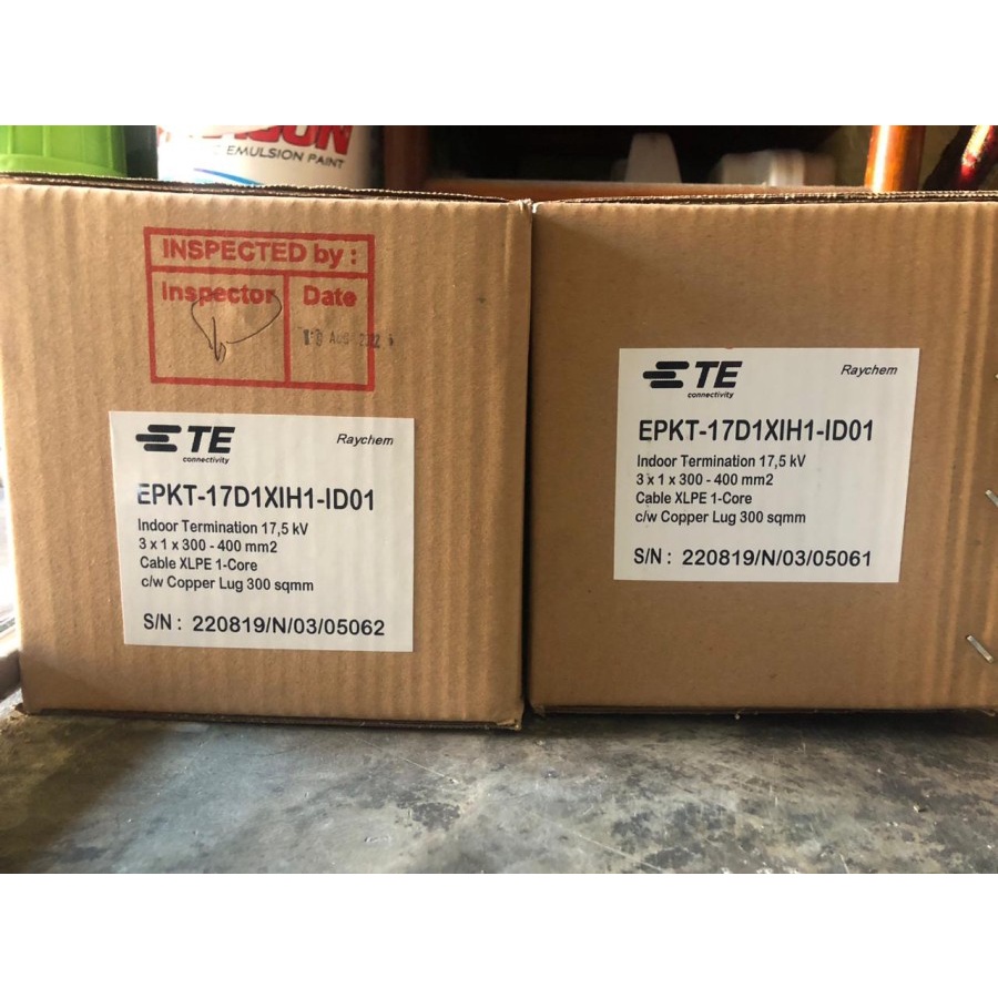 Jual TERMINASI INDOOR RAYCHEM ORIGINAL SINGLE CORE 17,5 KV 1C X 300-400 ...