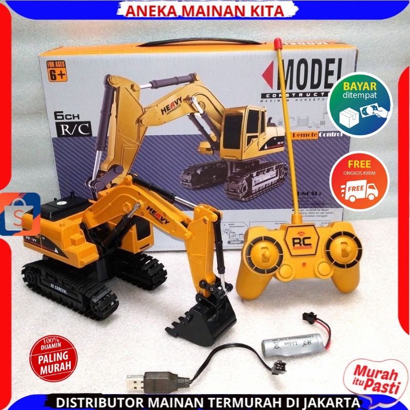 Jual Mainan Anak RC Truck Beko Excavator 360 Degree Truck Konstruksi ...