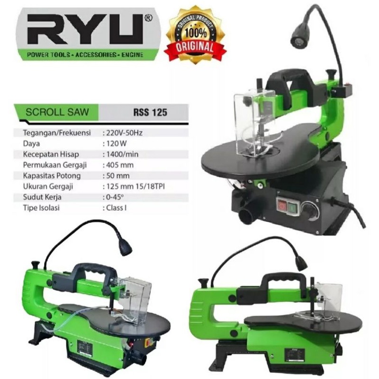 Jual Mesin Gergaji Scroll Saw Ryu 125 RSS 125 Murah | Shopee Indonesia