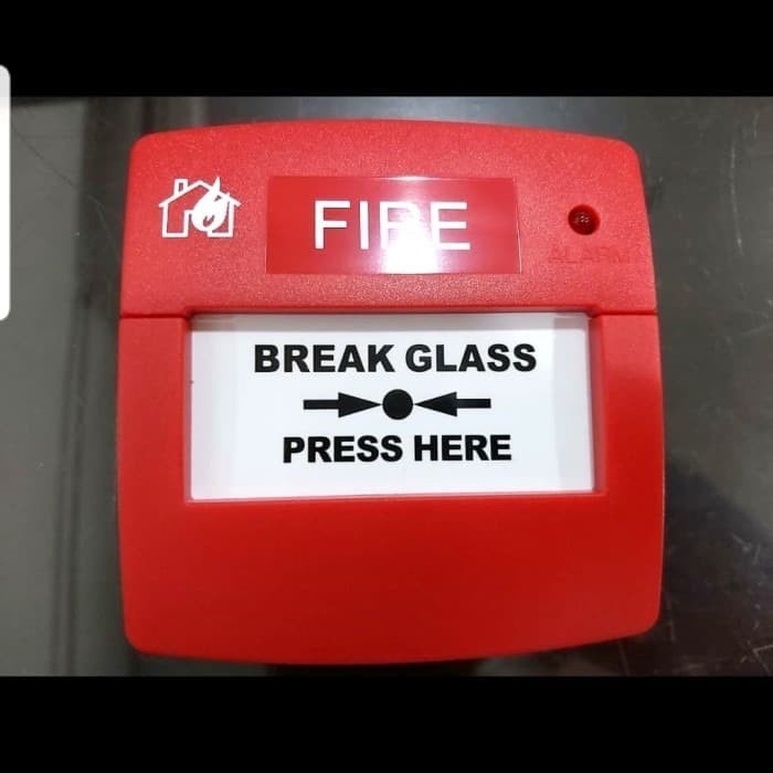 Jual FIRE ALARM MANUAL PUSH BUTTON HC 3WB BREAK GLASS HONG CHANG ...