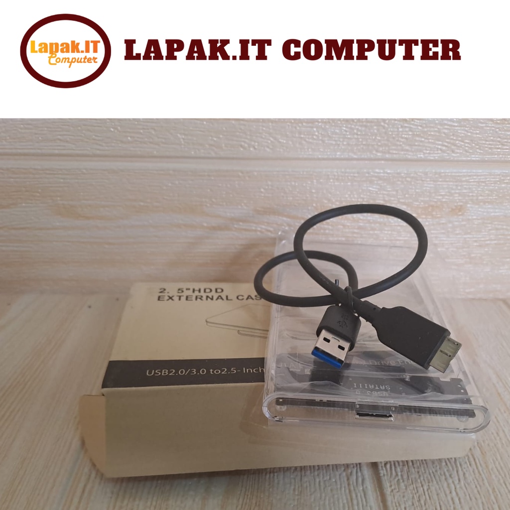 Jual Casing HDD Hardisk 2.5 Inch Sata External Case 3.0 Casing Hardisk Transparan | Shopee Indonesia