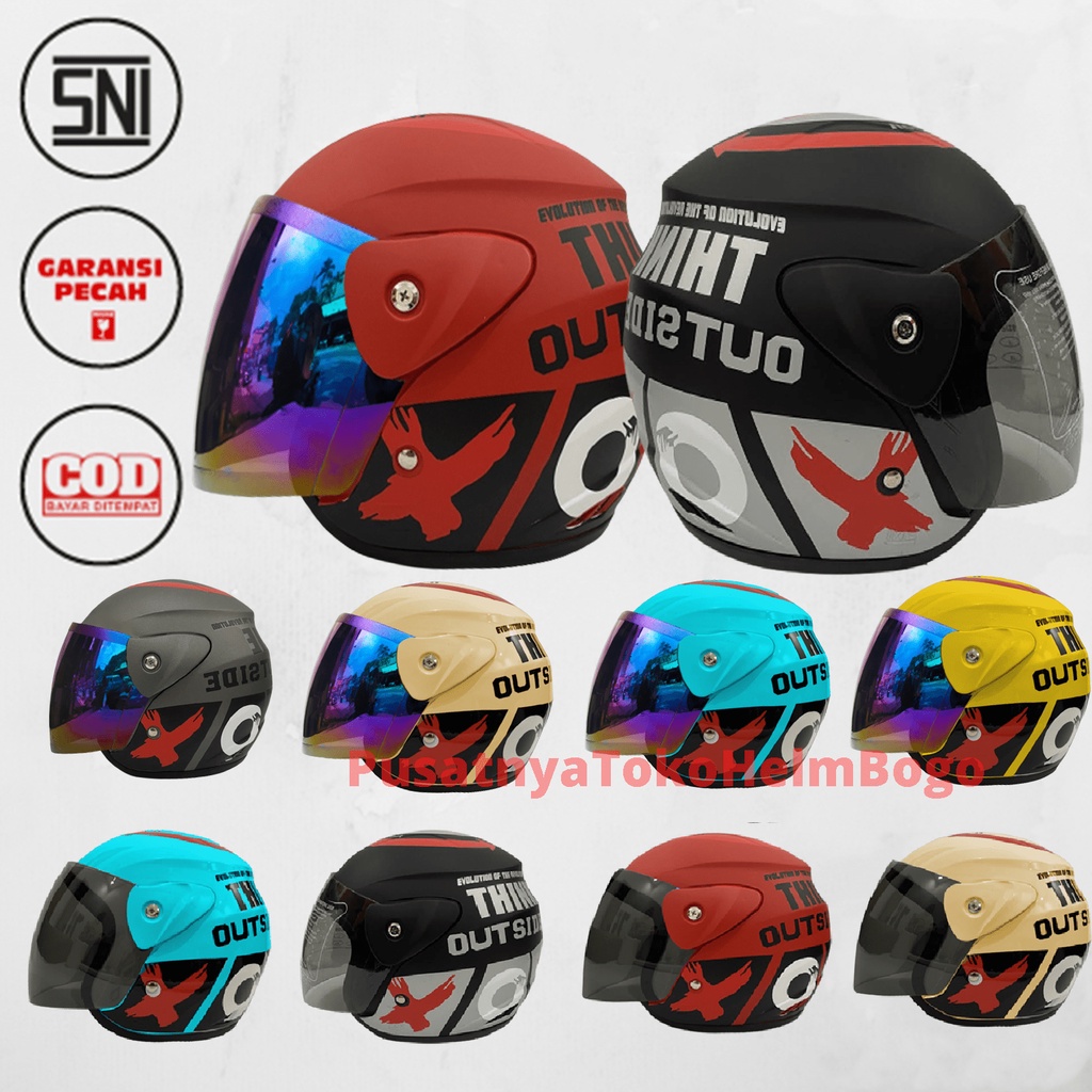 Jual HELM GM EVOLUTION HELMET HALF FACE MOTIF SPARTAN MIRIP SEPERTI HELM GM ORIGINAL UNTUK PRIA ...