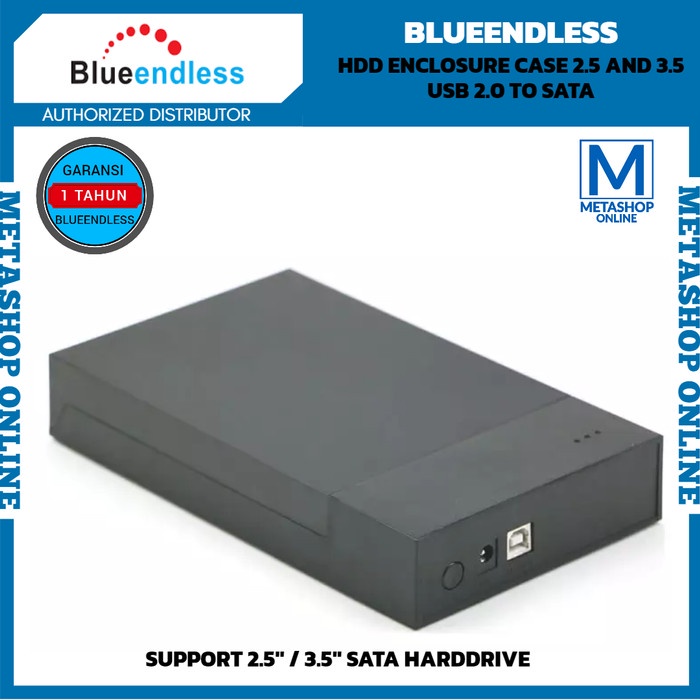 Jual Blueendless HDD Case 2.5 3.5 USB to SATA Casing Enclosure External ...