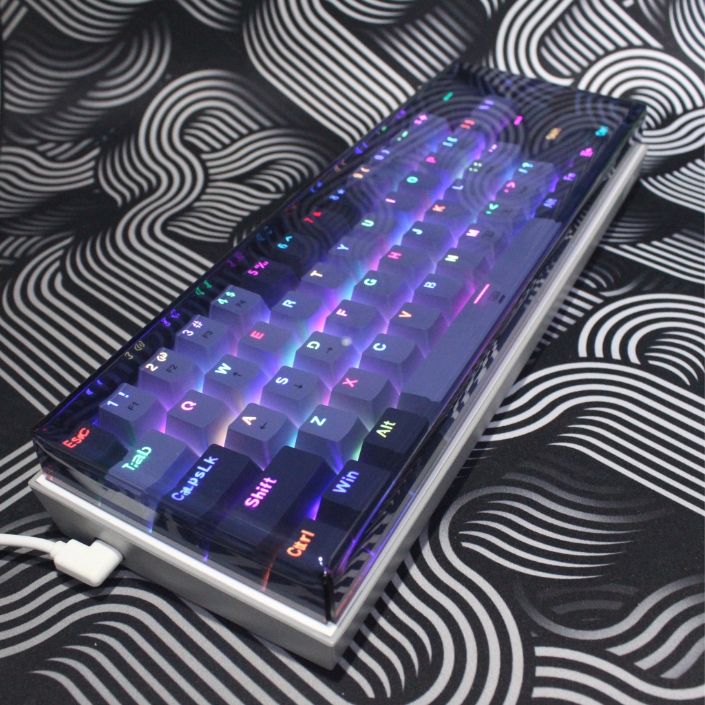 Jual Royal Kludge RK68 ACRYLIC KEYCAPS COVER PELINDUNG CAPS KEYBOARD ...