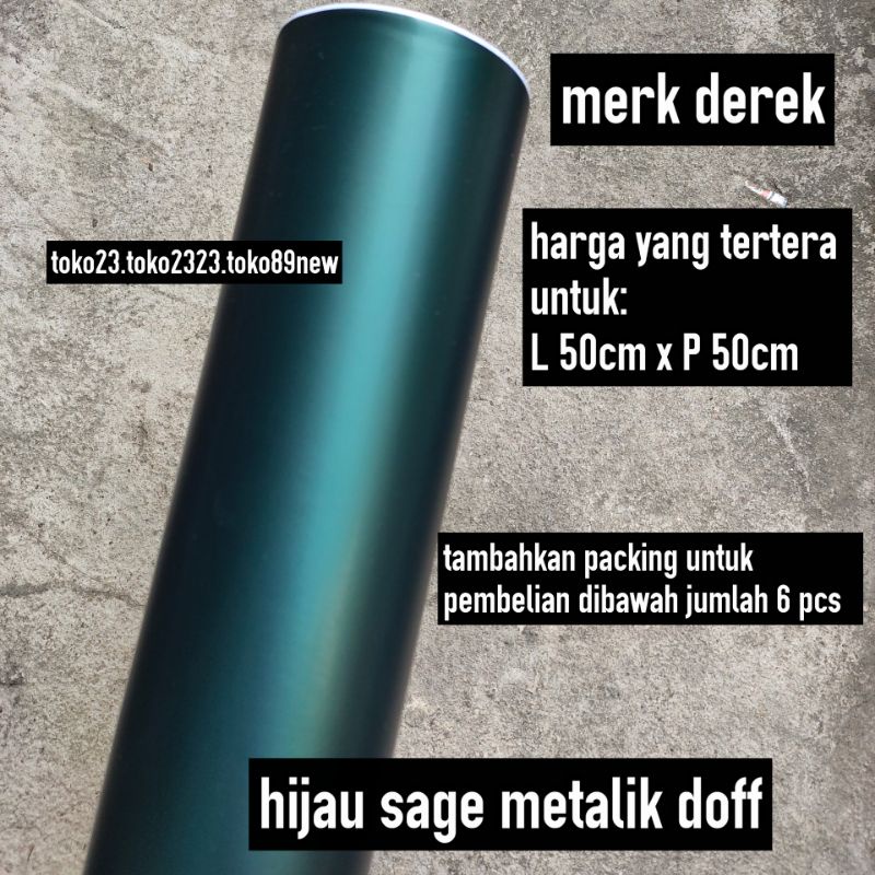 Jual skotlet motor hijau tua metalik doff stiker hijau sage stiker ...