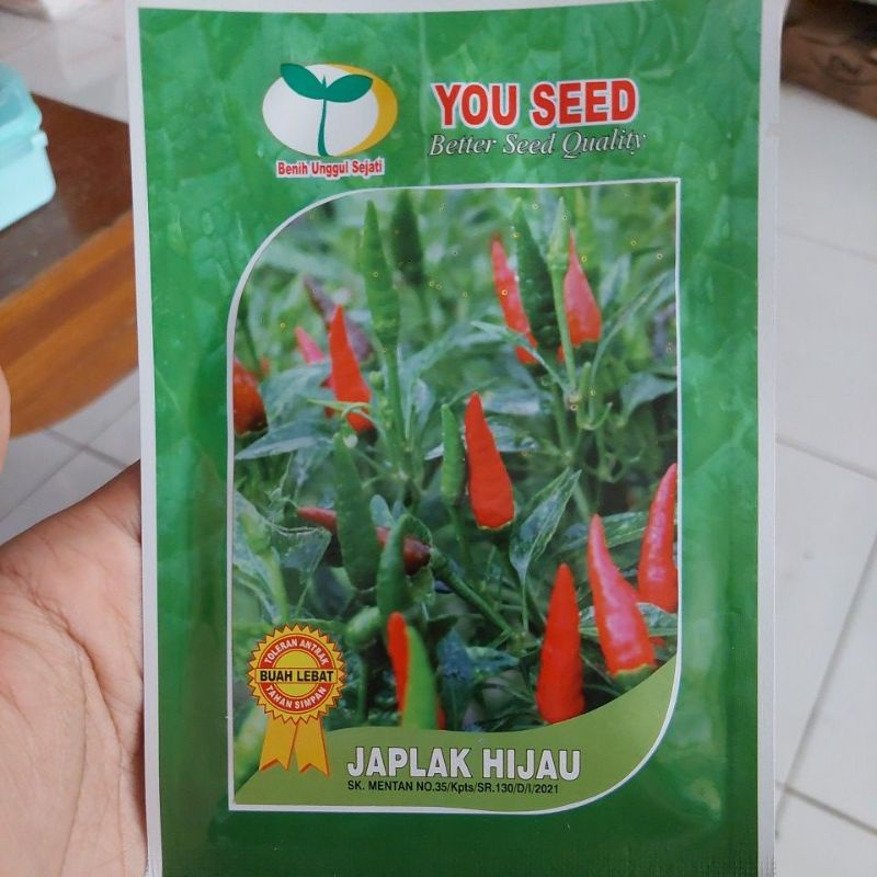 Jual benih cabai japlak hijau,10gram | Shopee Indonesia
