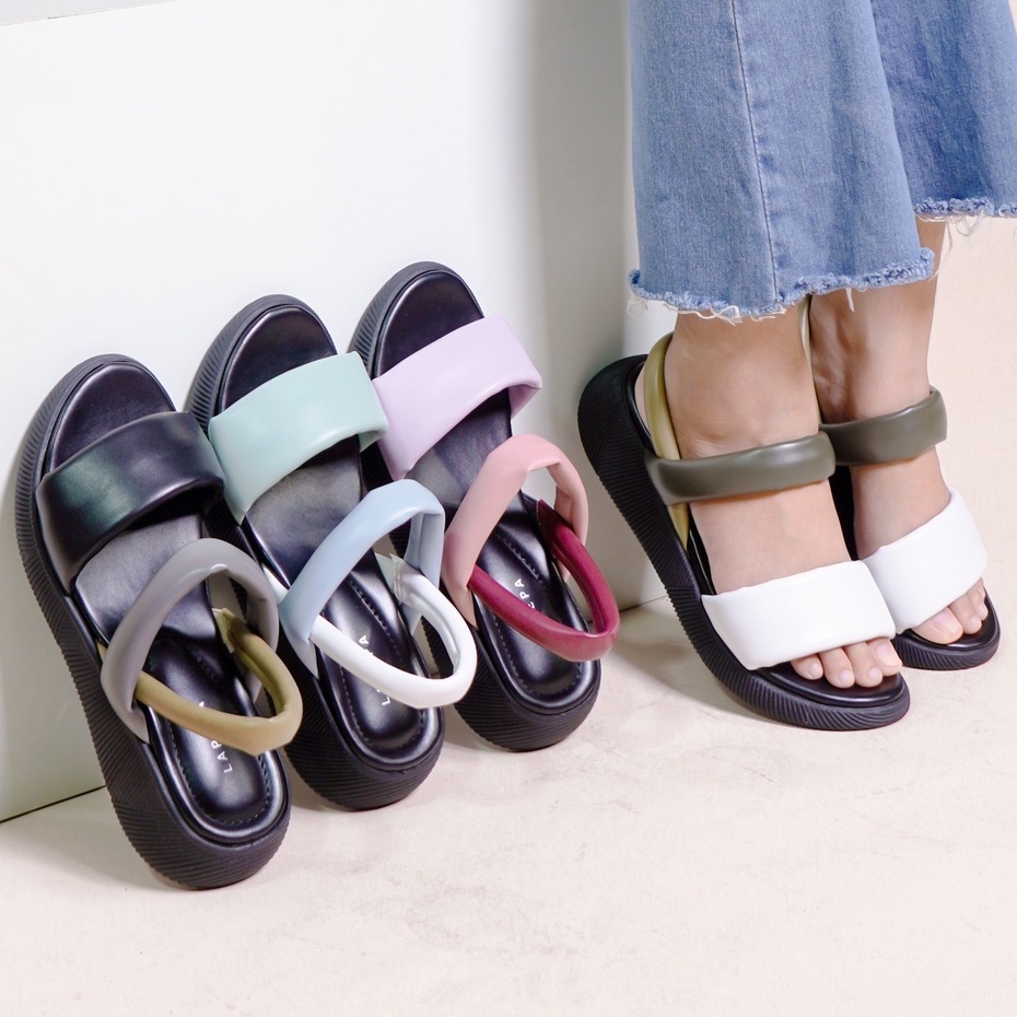 Jual LAPEPA YUK - Sepatu Sandal Wanita Wedges VALERIE ALL COLOR Model ...