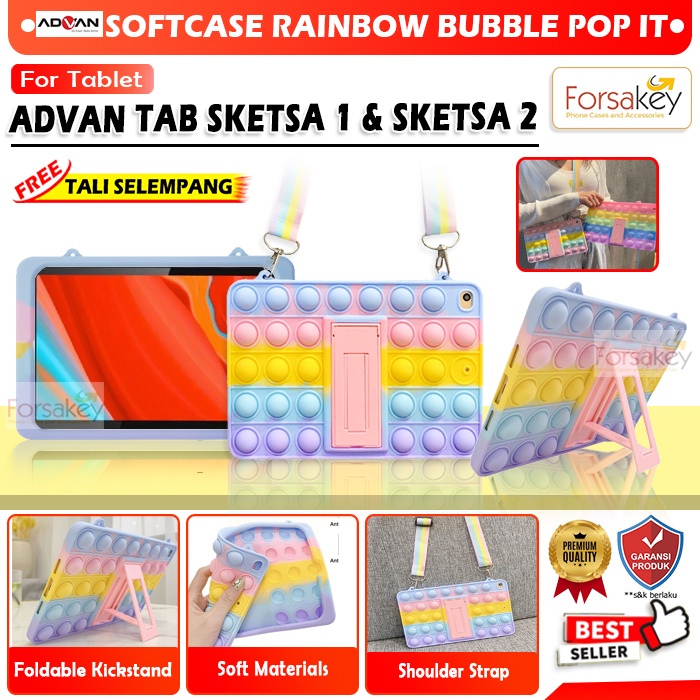 Jual Advan Tab Tablet Sketsa 1 2 10 10.1 Inch POP IT Soft Case Casing ...