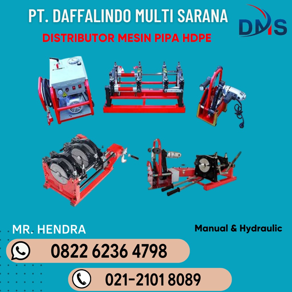 Jual Mesin Las Pipa Hdpe Manual 160mm Merk AMD Untuk Ukuran Pipa 2-6 ...
