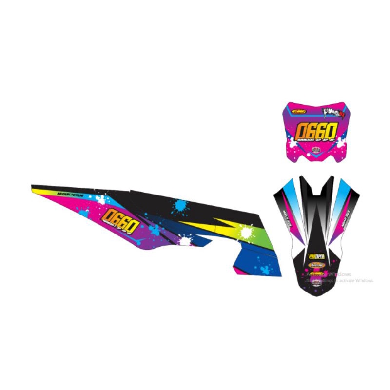 Jual Decal/Sticker Papan dan Body Custom Revo ataupun blade | Shopee ...
