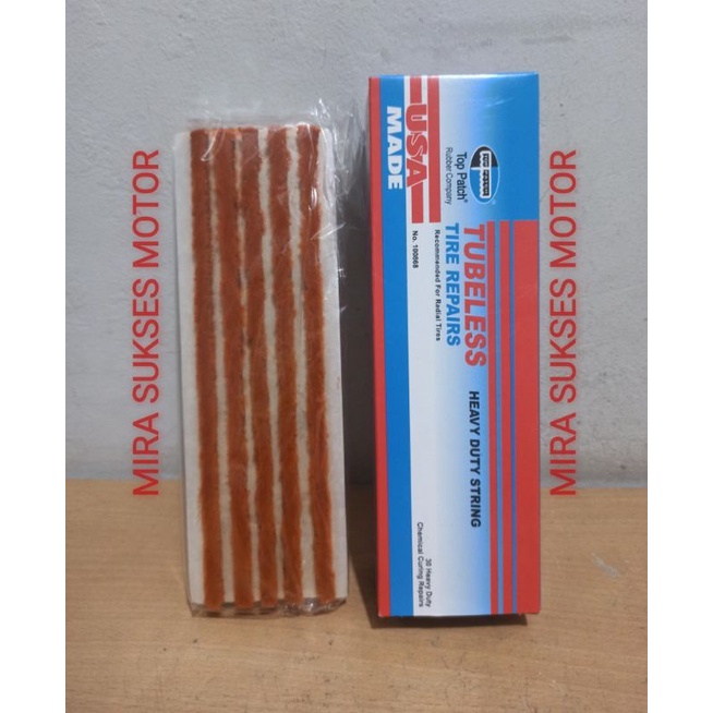 Jual TOP PATH USA MADE KARET TAMBAL BAN TUBELESS CACING TUBLES ORIGINAL ...