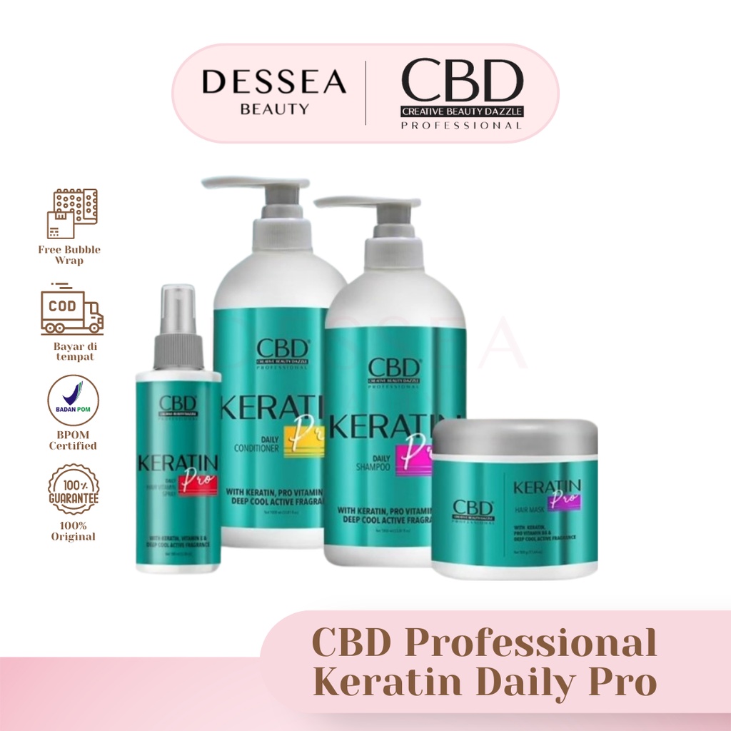 Jual CBD Keratin Pro Hair Mask / Keratin Shampoo / Keratin Conditioner ...