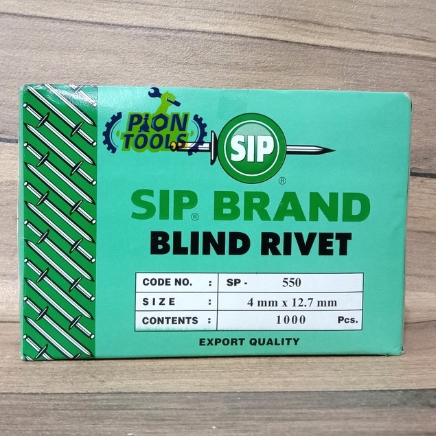 Jual SIP Paku Rivet 550 ukuran 4x12,7mm / Blind Rivet / Aluminium / isi ...
