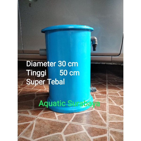 Jual Tong Filter Fiber Size M D:30 T:50 Tabung Filter Kolam Koi ...