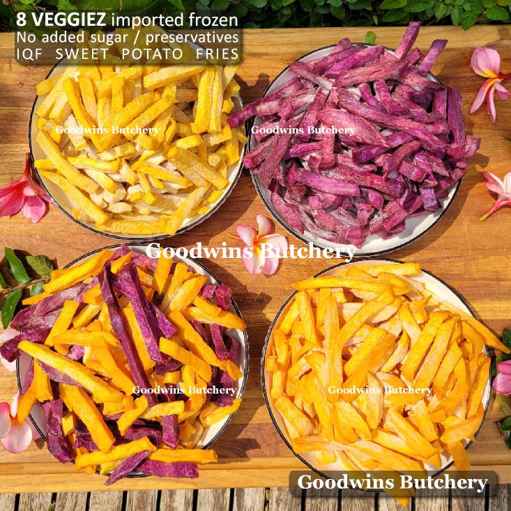 Jual UBI BEKU SEMUA WARNA Cilembu Ase Ungu Mix 8Veggiez | IQF frozen ...