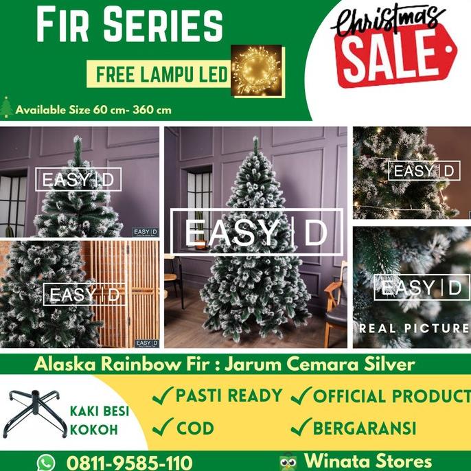 Jual JUAL POHON NATAL TIPE ALASKA RAINBOW FIR PINE TREE UKURAN 120CM ...