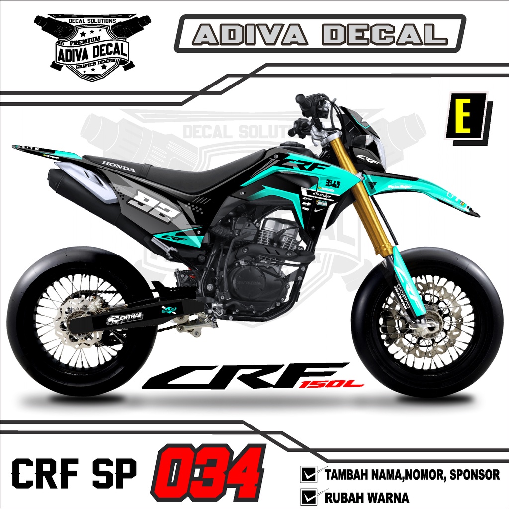 Jual DECAL MOTOR CRF 150 L TRAIL SUPERMOTO KEREN - DEKAL STIKER CRF 150 ...