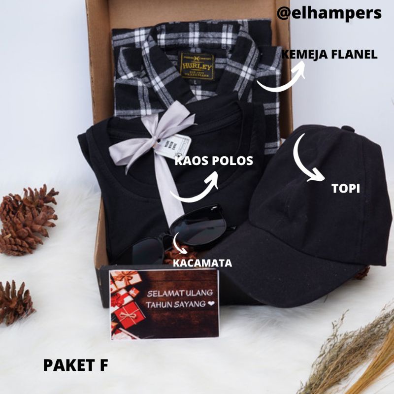 Jual HAMPERS KEMEJA FLANEL/KADO ULANG TAHUN COWOK KEMEJA FLANEL/ KADO ...