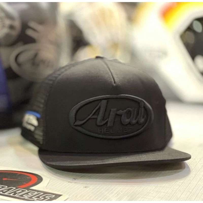 Jual Topi Motor Bikers Premium Distro Quality Logo Aral Black On Black ...