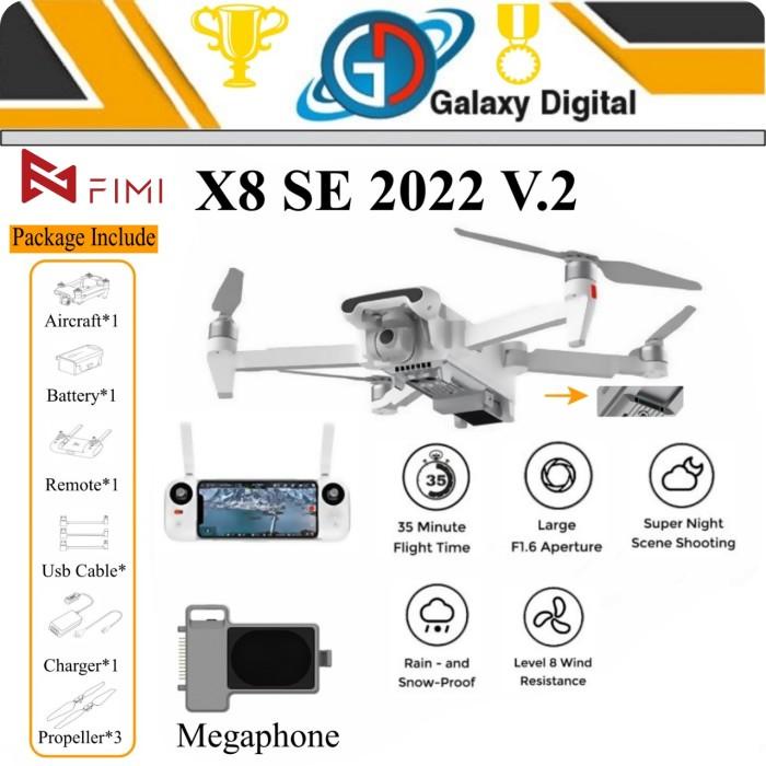 Jual Rc Fimi X8Se 2022 V2 Drone Gps 10Km 4K 48Mp 3-Axis Gimbal With ...