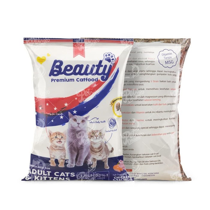 Jual Beauty Cat Food All Life Stages 1kg ( Repack ) | Shopee Indonesia