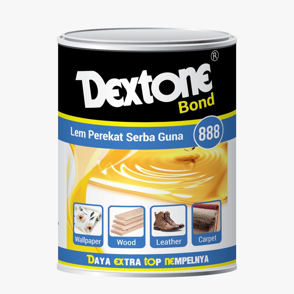 Jual Lem Kuning Dextone 1 Liter / Lem Serbaguna / Lem Karpet Vinyl ...