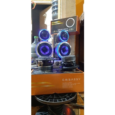 Jual Audio Mobil 3 Way Universal Plus Lampu Akrilik | Shopee Indonesia