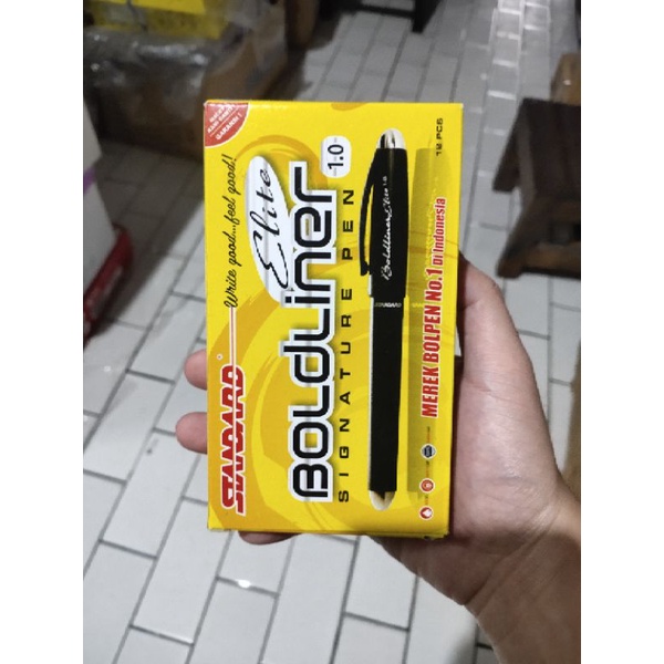 Jual Ballpoint/Pulpen Standard BoldLiner Elite 1mm | Shopee Indonesia