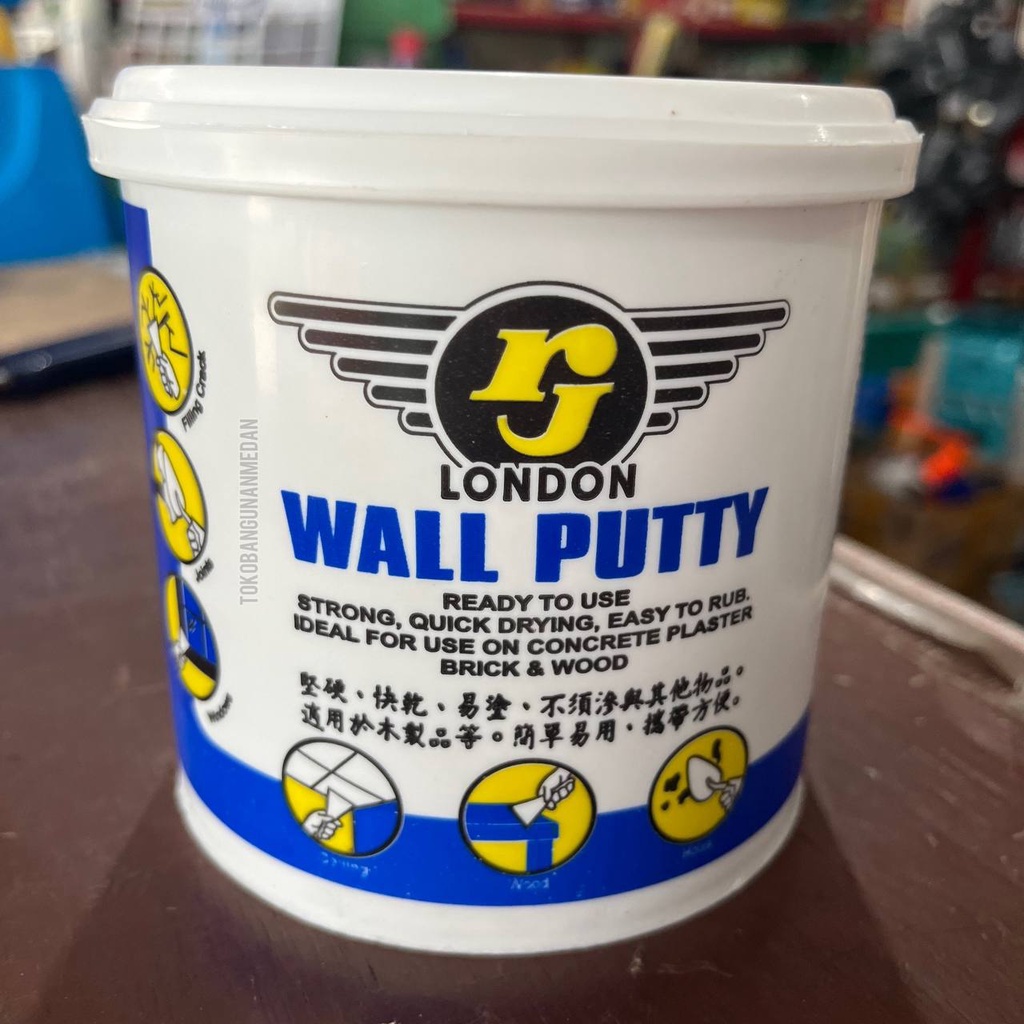 Jual Dempul dinding tembok kayu Dee Jee RJ London 1 kg / Wall Putty ...