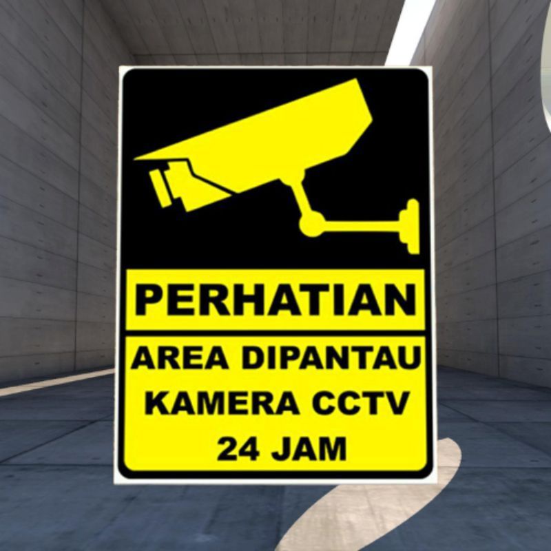 Jual Stiker cctv / Sticker CCTV | Shopee Indonesia