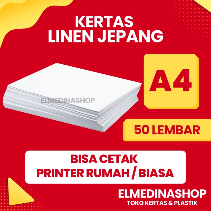 Jual [A4] [50 LEMBAR] Kertas Linen Jepang Untuk Sertifikat Ijazah Piagam Cover Buku Papercraft ...