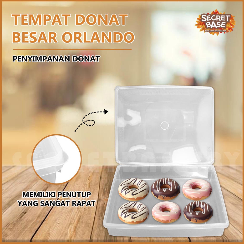 Jual TEMPAT DONAT BESAR - Wadah Makanan Serbaguna 7000ml / Kotak ...