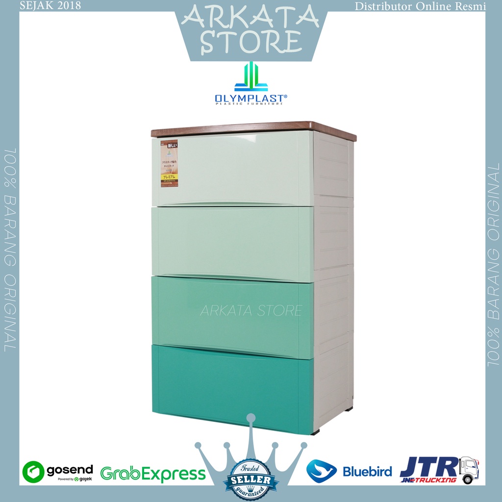 Jual ODC 04-M - Olymplast Drawer Cabinet 4 Susun Modern Gradasi Cream ...